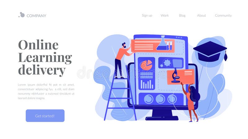 Learning Management System Concept Vector Illustration. Stock Vector ...