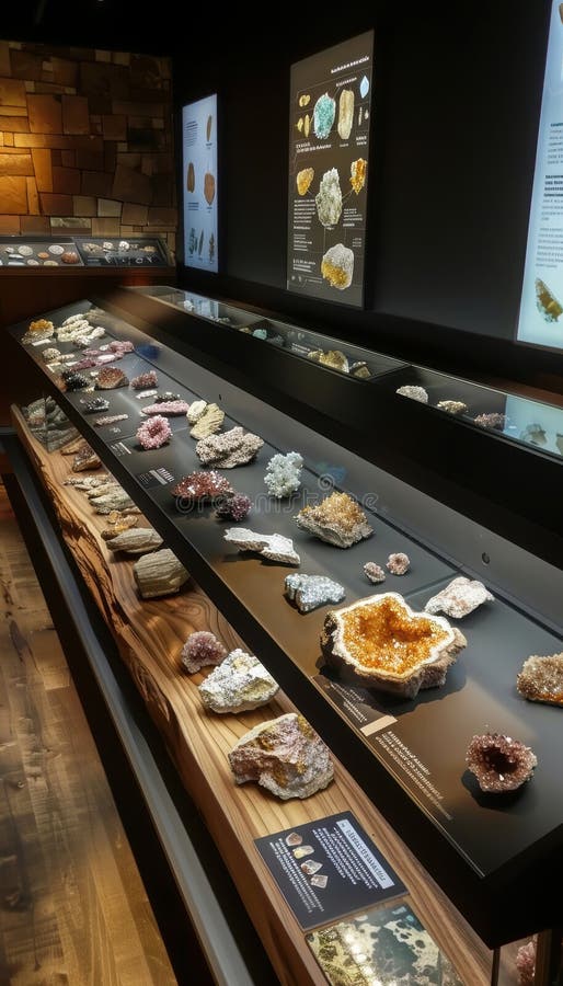 Educational Display of Rare Earth Minerals at Modern Science Museum for ...