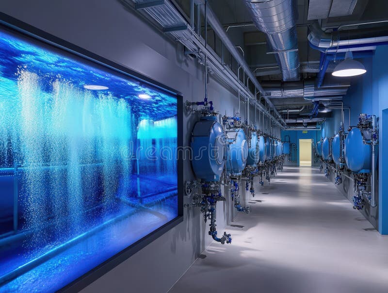 Educational Display of Water Recovery Solutions Stock Illustration ...