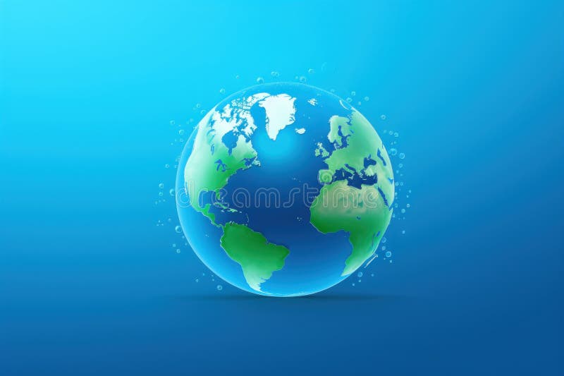 Educational Earth Globe Paper. Generate Ai Stock Image - Image of green ...