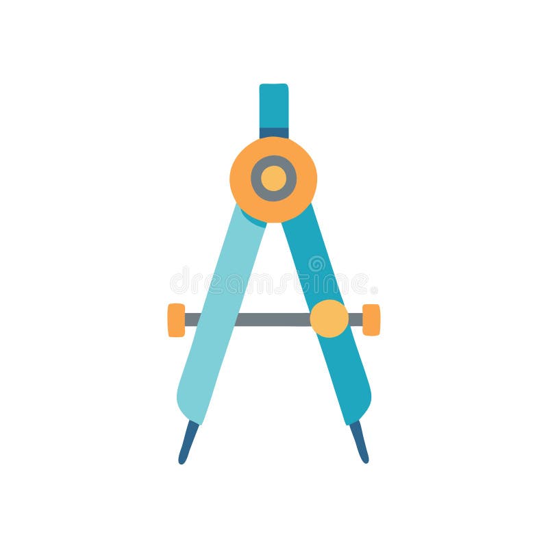 Educational Engineering Compass Icon Stock Vector - Illustration of ...