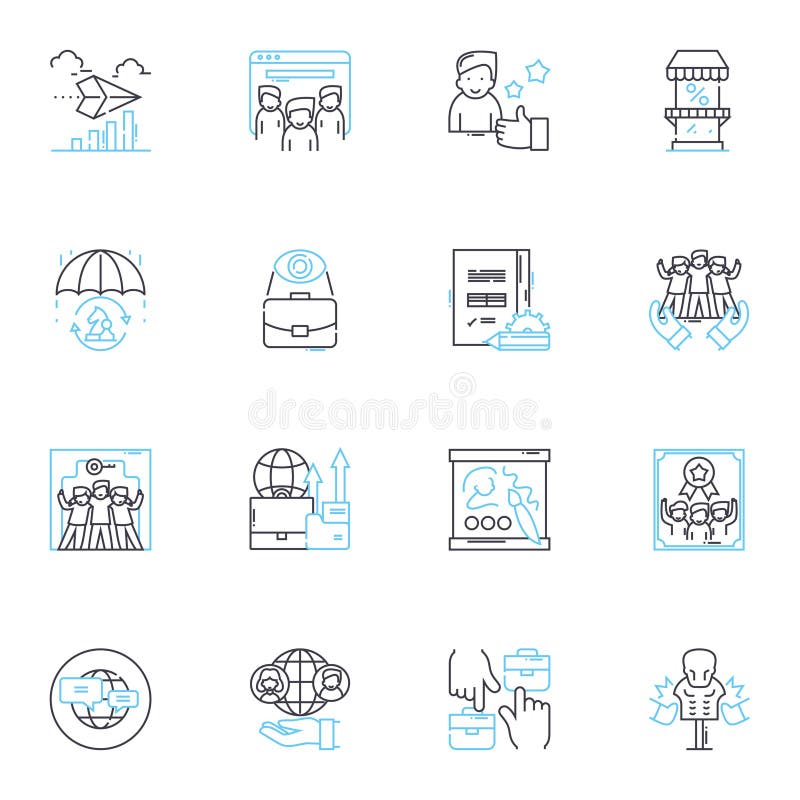 Educational Equity Linear Icons Set. Inclusion, Access, Diversity ...