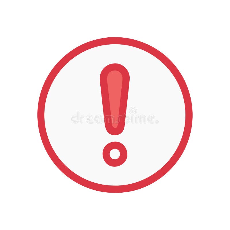 Educational Exclamation Point Icon Stock Vector - Illustration of ...