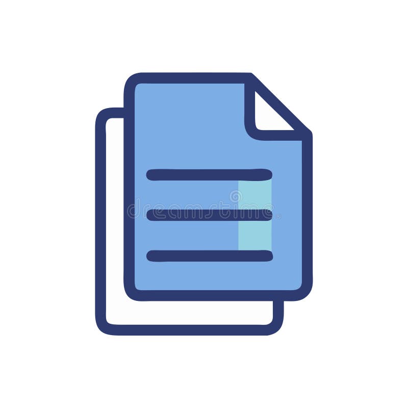 Educational File Stack Icon Stock Vector - Illustration of outline ...