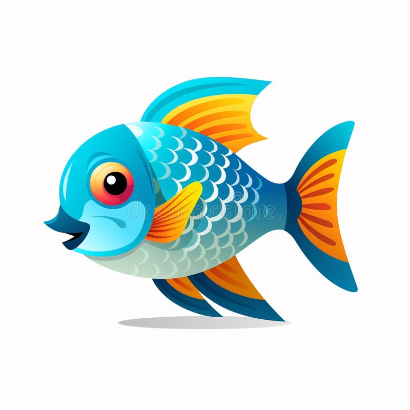 Educational Fish Illustration for Poster Stock Image - Image of design ...