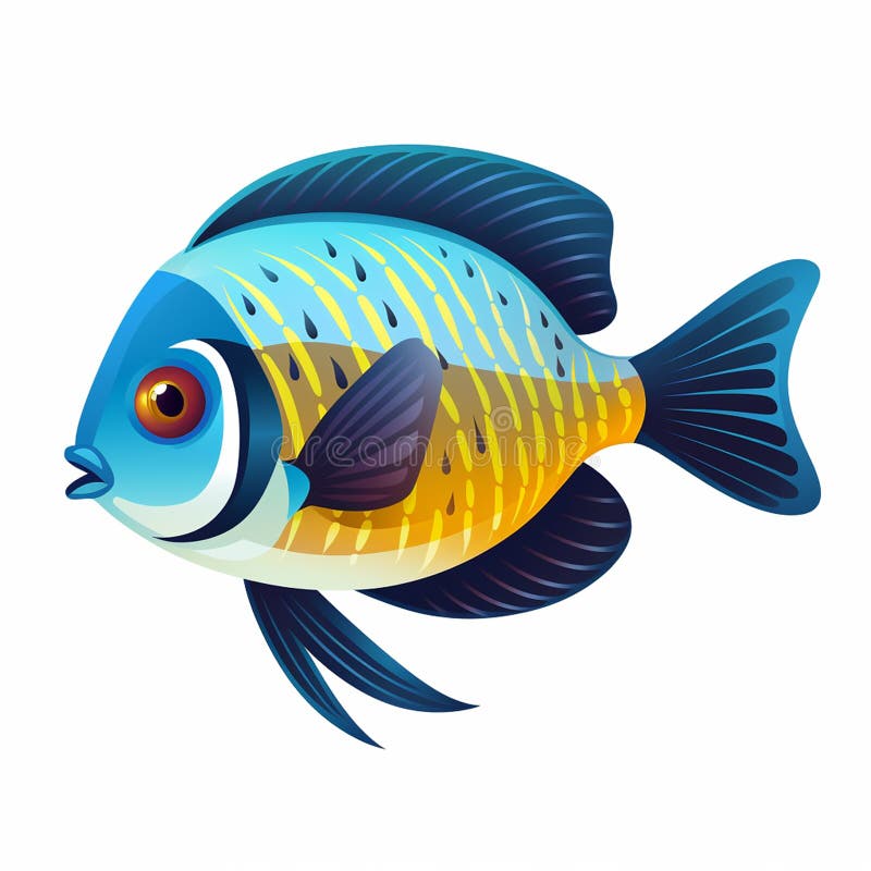 Educational Fish Illustration for Poster Stock Illustration ...