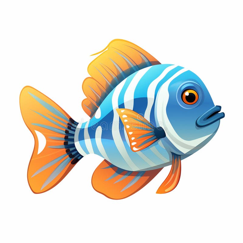Educational Fish Illustration for Poster Stock Illustration ...