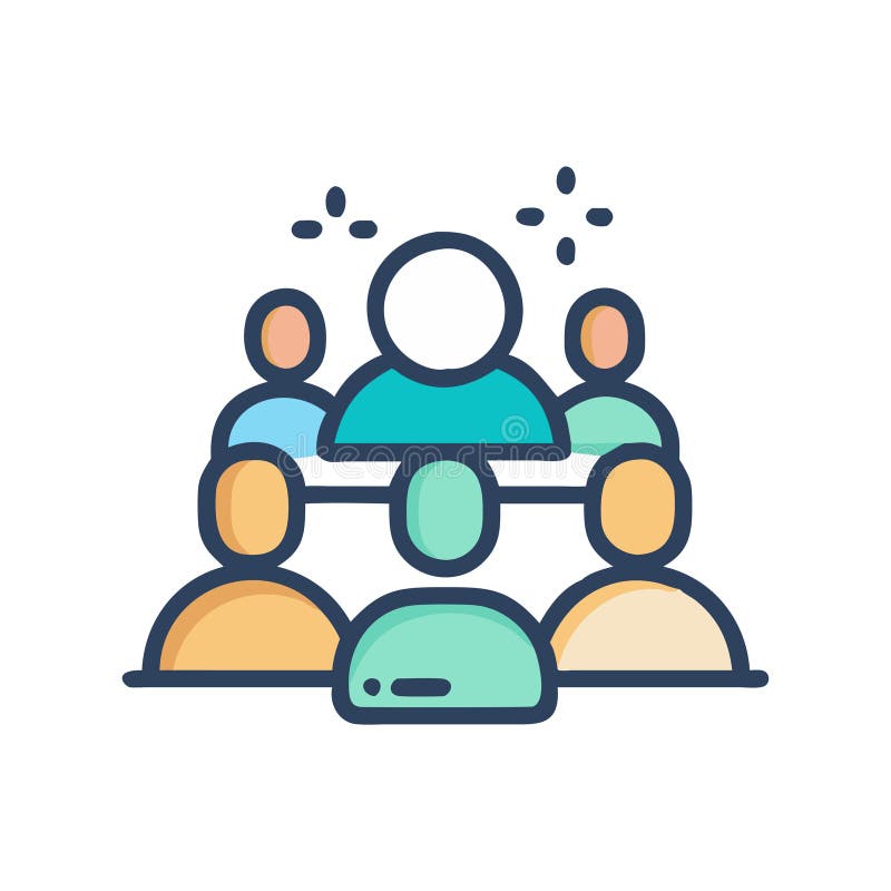 Educational Focus Group Icon Stock Vector - Illustration of online ...