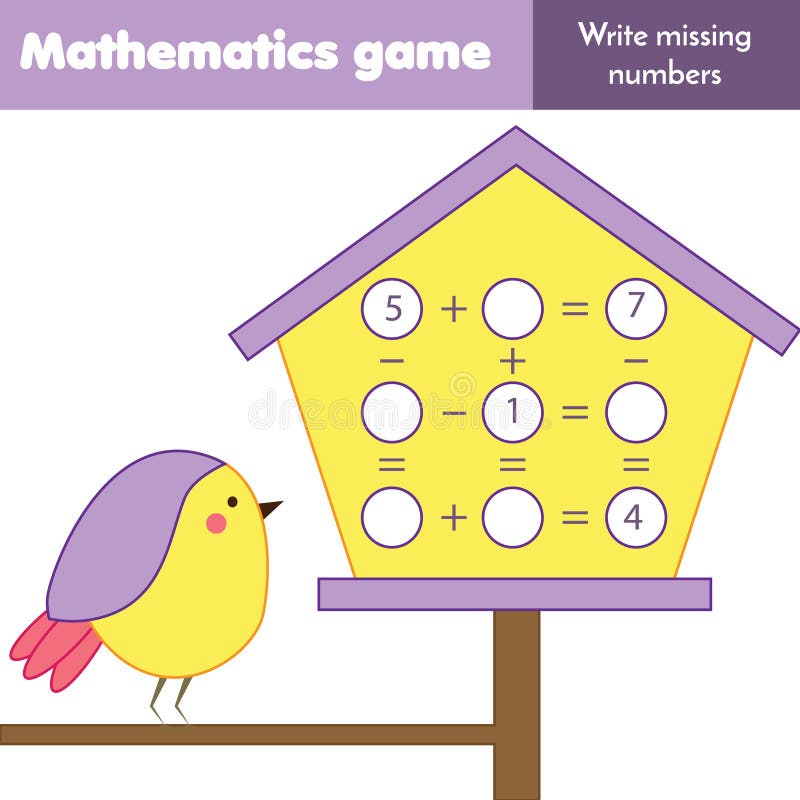 Mathematics Worksheet. Educational Game for Children. Learning Counting ... Mathematics Worksheet. Educational Game for Children. Learning Counting ...