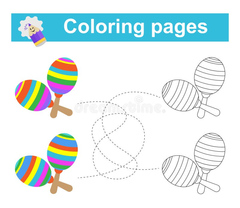 Educational Game for Children. Go through the Maze and Color the ...