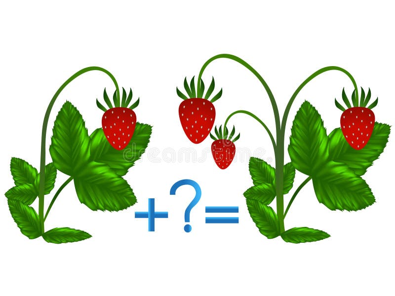 Educational Game for Children, Illustration of Mathematical Addition ...