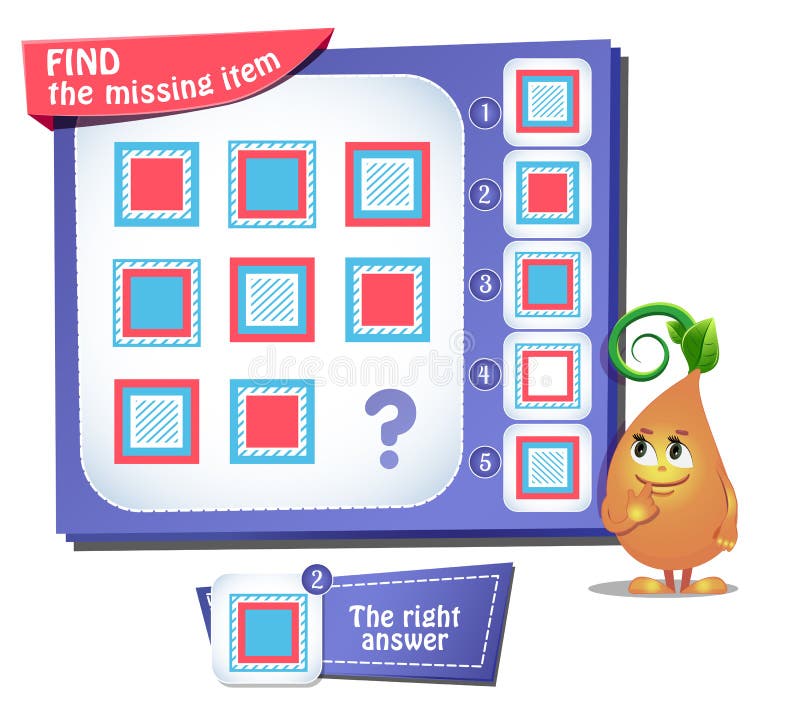 Find the missing item stock illustration. Illustration of learning ...
