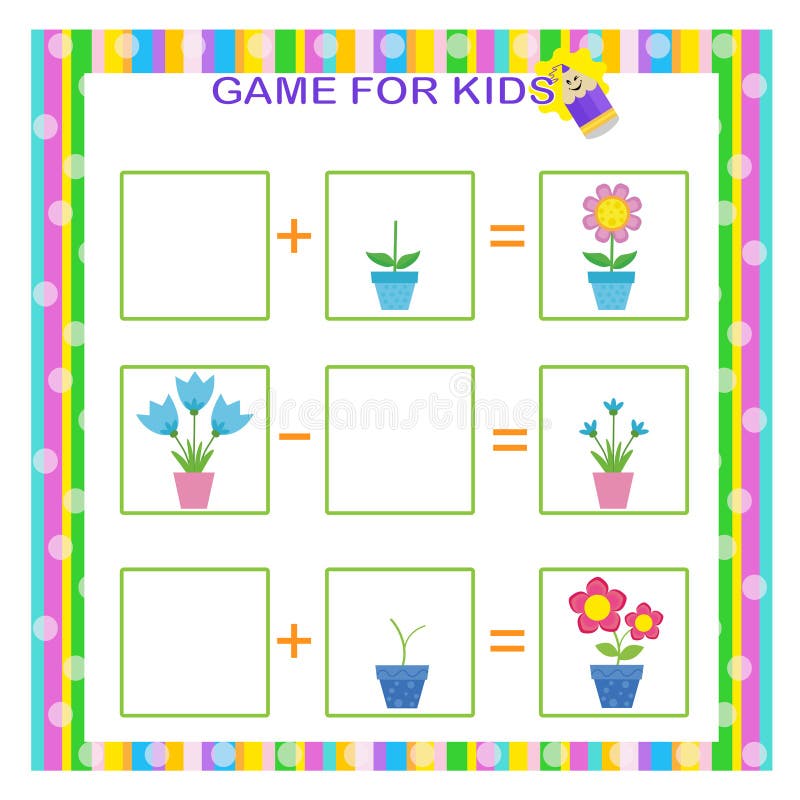 A Game for Children. Kids Activity Page. Kids Activity Page for Book ...