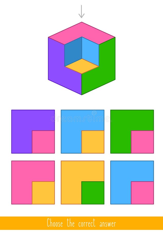 Educational Game for Kids. Find the Correct Answer Stock Vector ...