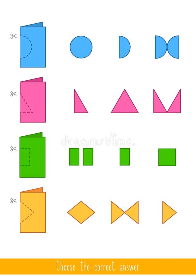 Educational Game for Kids. Find the Correct Answer Stock Vector ...