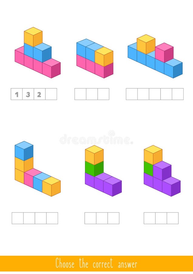 Educational Game for Kids. Find the Correct Answer Stock Vector ...