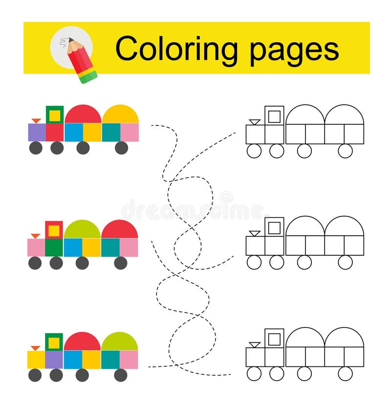 Educational Game for Kids. Go through the Maze and Color a Cartoon ...