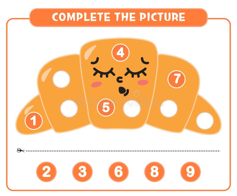 Educational Game for Kids, Math Activity Worksheet. Fill in the Missing ...