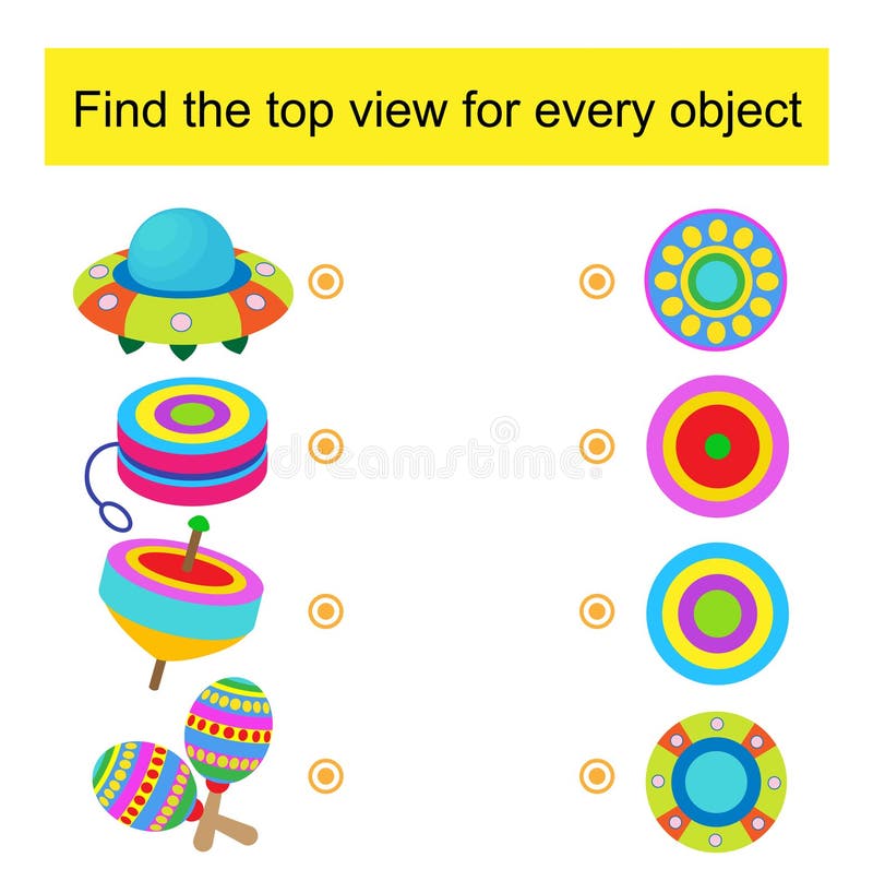 Educational Game for Kids. Coloring Pages. Color by Shapes. Cartoon ...