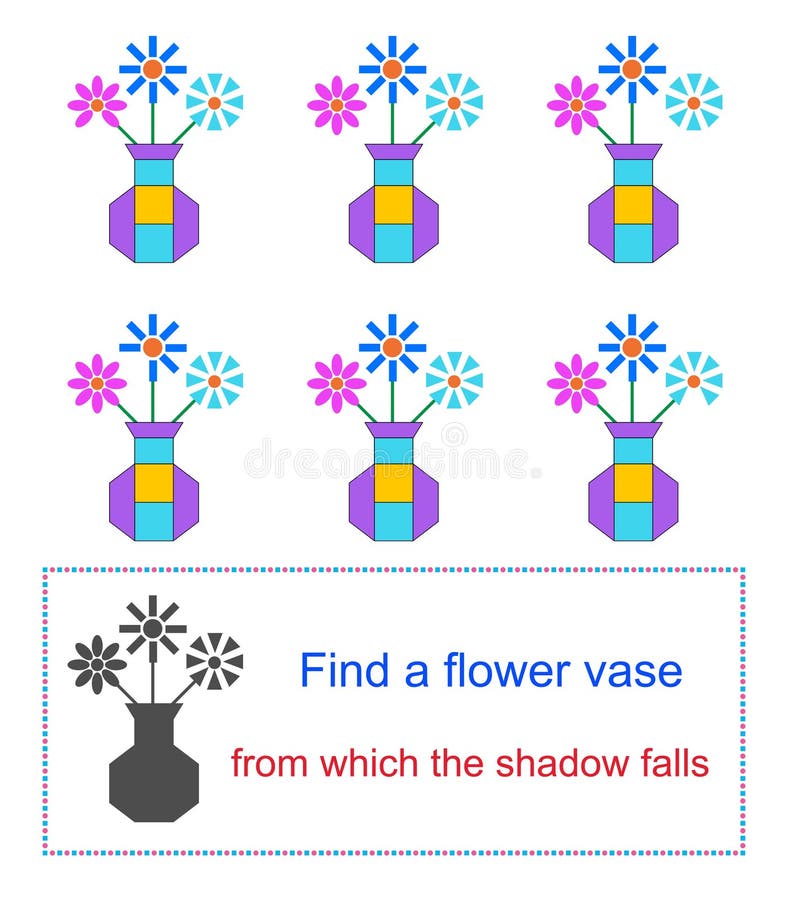 Educational Game for Kids. Task for Attentiveness Stock Illustration ...