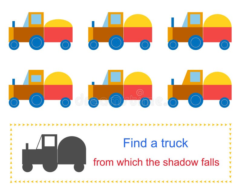 Educational Game for Kids. Task for Attentiveness Stock Illustration ...