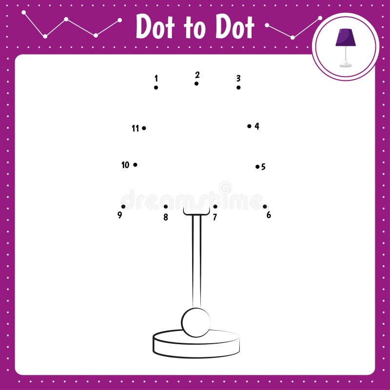 Educational Game for Preschool Children. Lamp Stock Vector ...