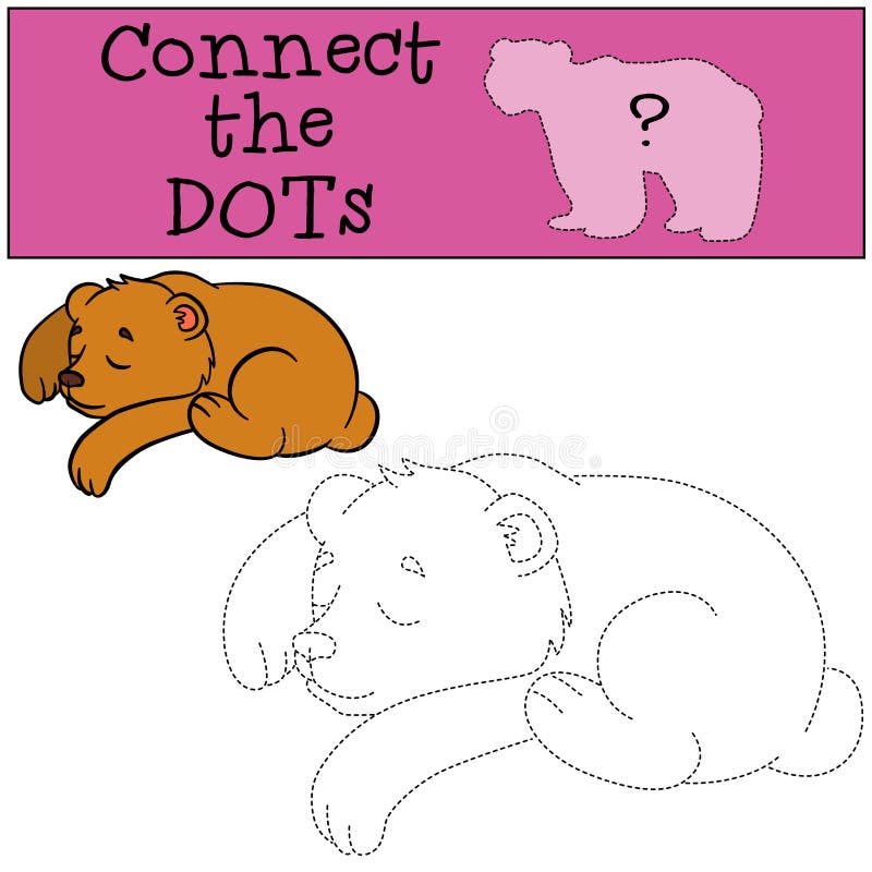 Educational Games for Kids: Connect the Dots. Stock Vector ...