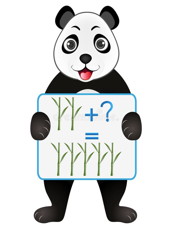 Educational Games for Kids, Illustration Mathematical Addition. Stock ...