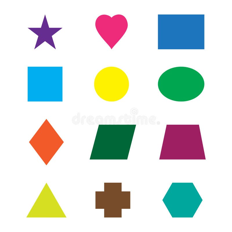 Educational Geometric Shapes Set. Understanding of Geometry Poster for ...