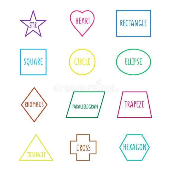 Educational Geometric Shapes Set. Understanding of Geometry Poster for ...