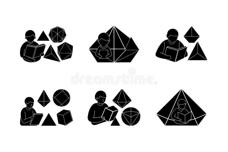 Educational Geometry Shapes Vector for Students Stock Illustration ...