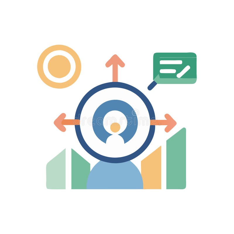 Educational Goal Setting Icon Stock Vector - Illustration of outline ...