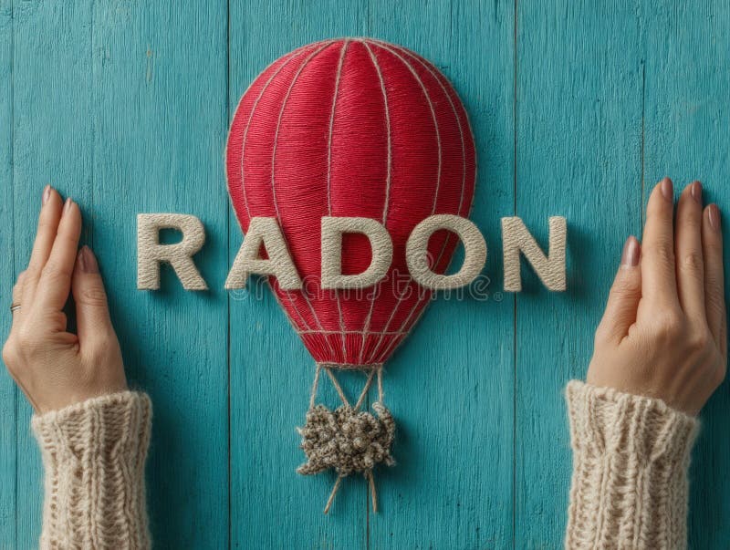 An Educational Graphic Explaining the Properties of Radon Gas Stock ...