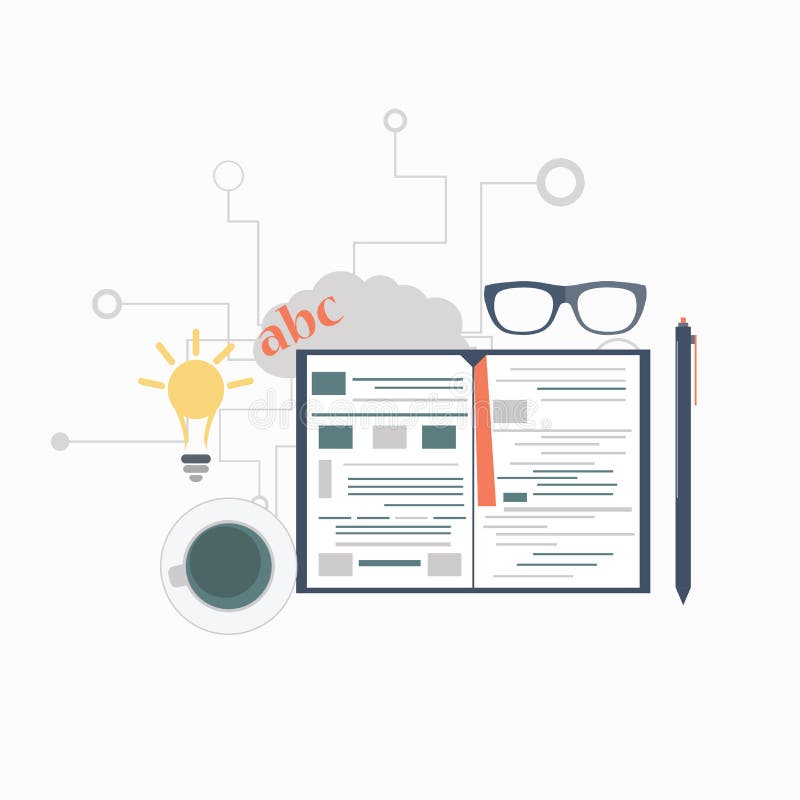 Educational graphic icons stock vector. Illustration of cognitive ...