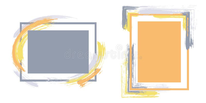 Educational Graphics Design Empty Frame Templates for Banners, Flyers ...