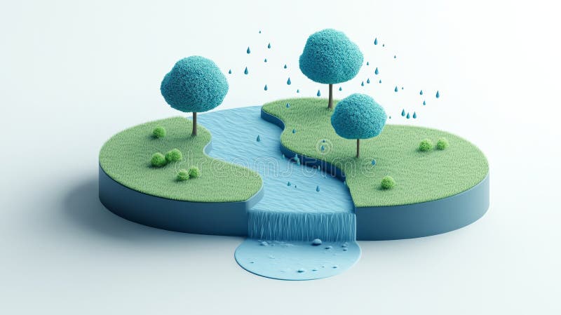 Educational Graphics Show a Land Mass with Trees that is Currently ...