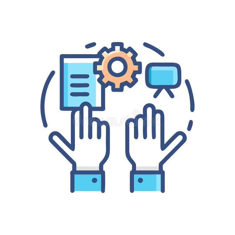 Educational Hands-on Learning Icon Stock Vector - Illustration of ...