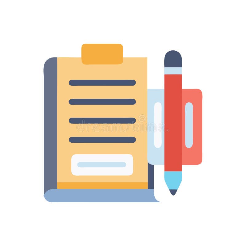 Educational Homework Icon stock vector. Illustration of flat - 351937080