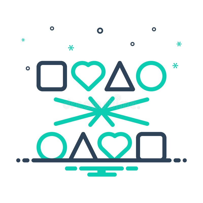 Mix Icon for Educational, Didactic and Study Stock Vector ...