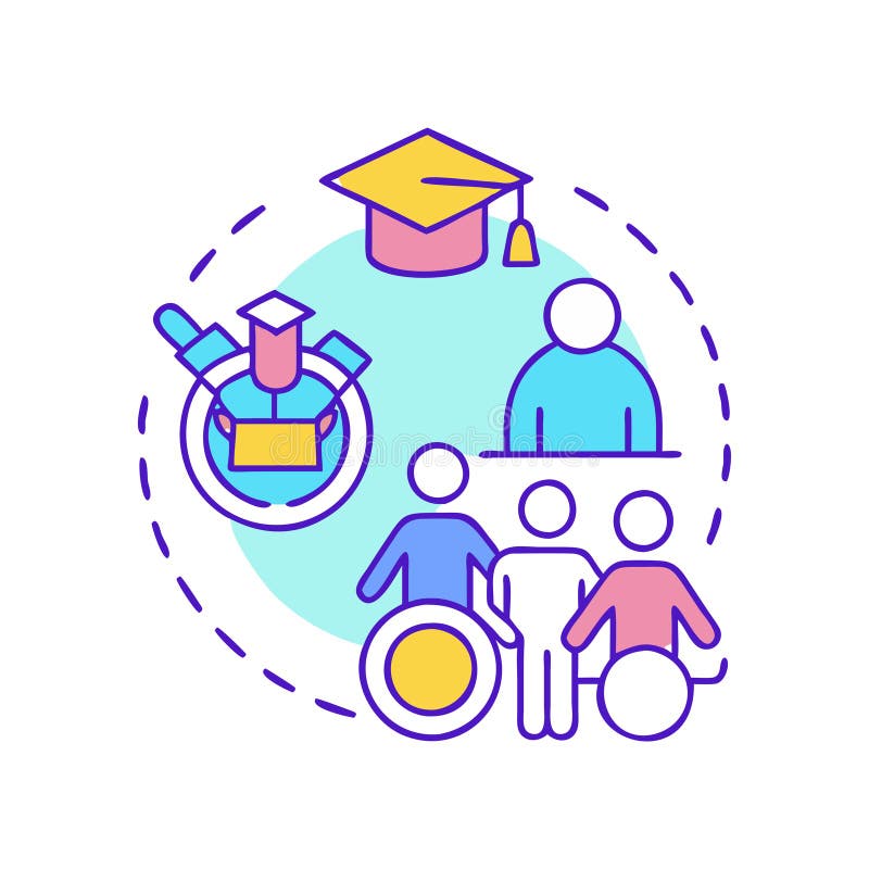 Educational Inclusive Education Icon Stock Vector - Illustration of ...