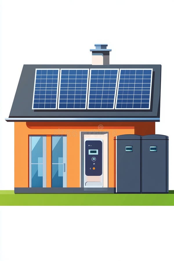 Educational Infographic of a Complete Home Solar Energy System ...