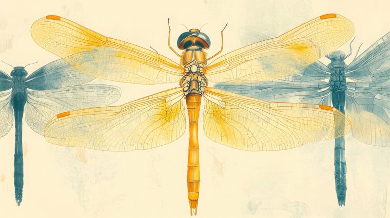 Educational Infographic on Dragonfly Swarms Featuring Illustrations ...