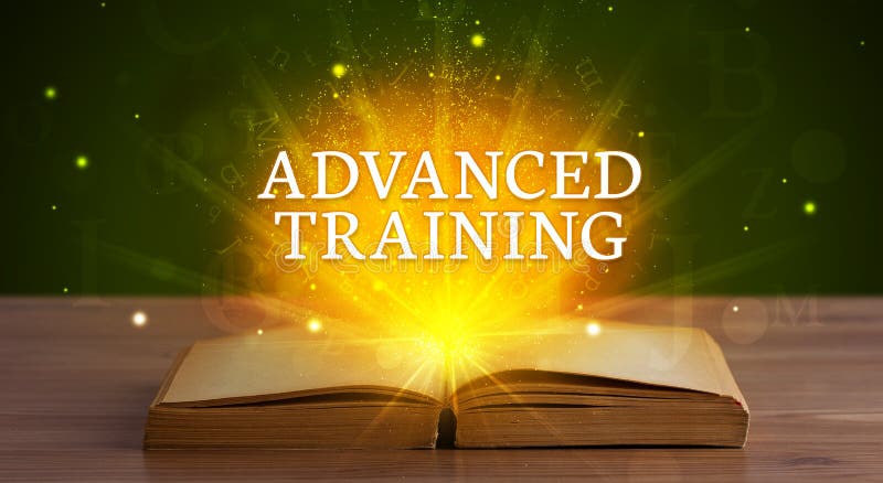 Educational Inscription Coming Out from an Open Book Stock Illustration ...