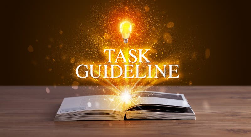 Educational Inscription Coming Out from an Open Book Stock Illustration ...