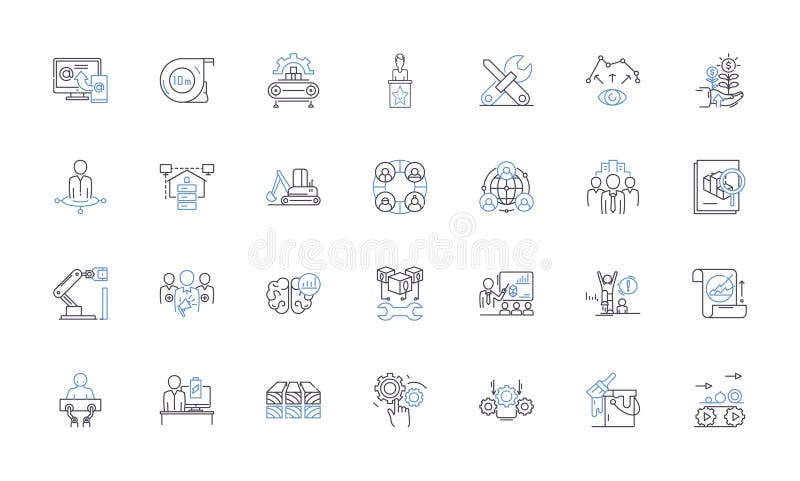 Educational Institution Line Icons Collection. Learning, School ...