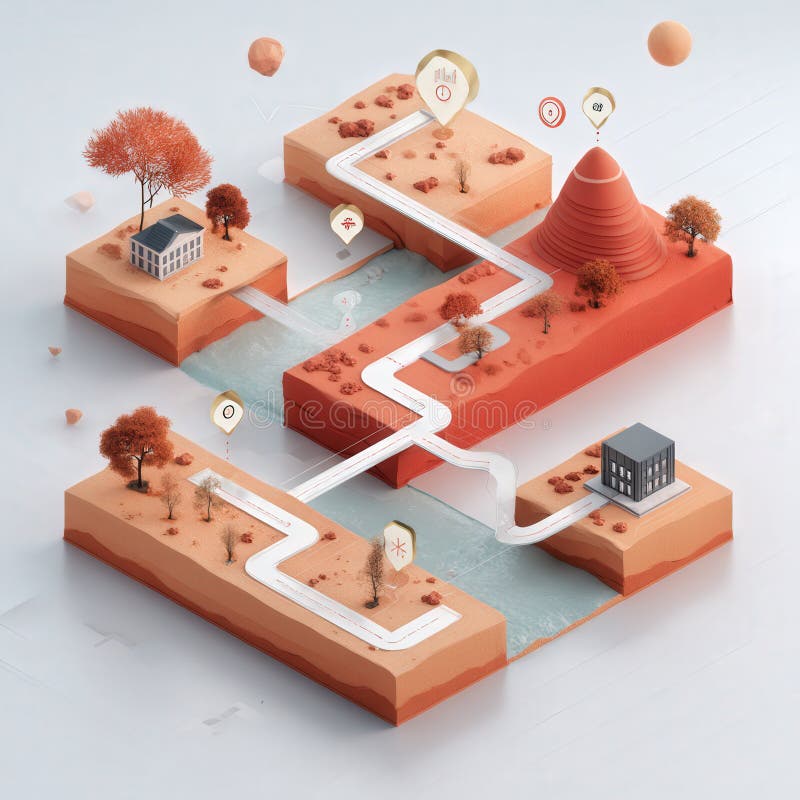 Educational Journey Visualization Showing Teacher Professional ...