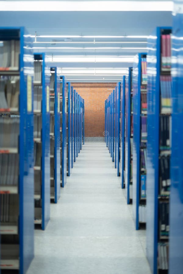 Educational Library for Research. Stock Image - Image of wood, stairs ...