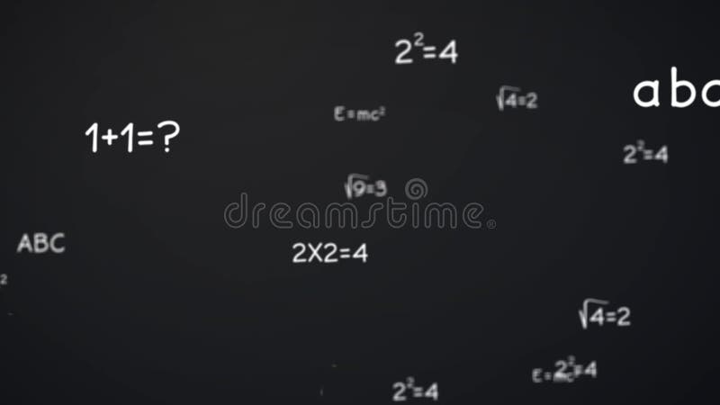 Educational Math and Alphabet Display Stock Footage - Video of ...