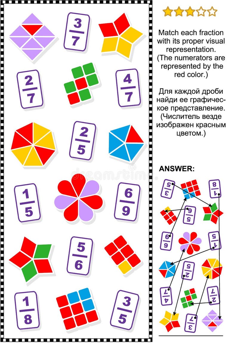 Teaching Fractions Stock Illustrations – 175 Teaching Fractions Stock ...