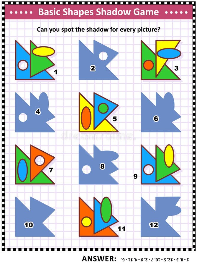 Fun Basic Shapes stock vector. Illustration of preschool - 21716686